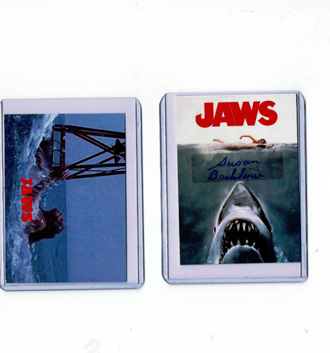 JAWS 1st Victim autographed color card the late Susan Backlinie signed ...