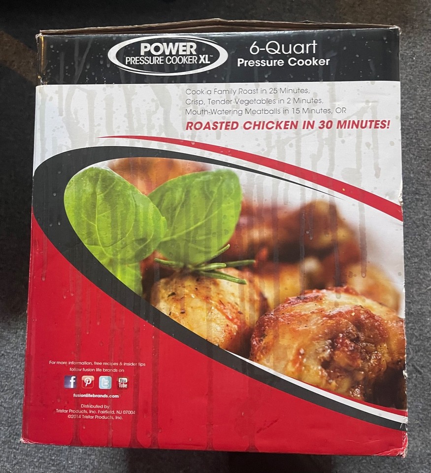 POWER PRESSURE COOKER XL Express 6 Quart One Touch Cooking | eBay