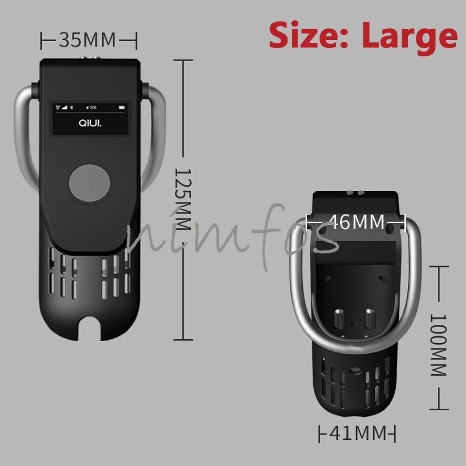 3.0 Update QIUI Bluetooth Male Chastity Cage Device APP Remote Control ...