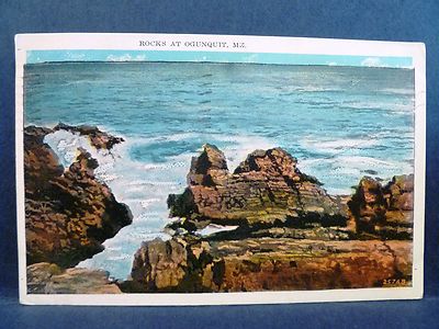 Postcard ME Ogunquit Rock at Ogunquit | eBay