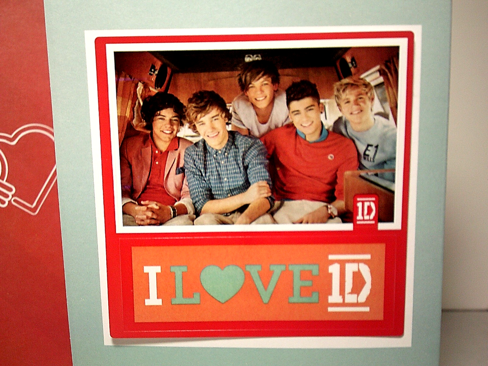 One Direction 1D Poster Foldout Valentine Card NEW Collectible Harry ...