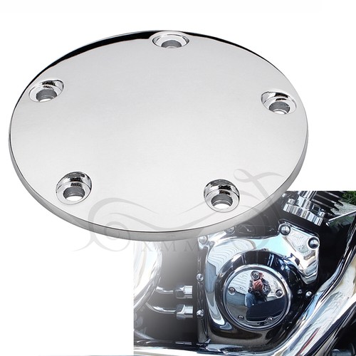 5 Holes Chrome Domed Timing Points Cover for Harley Twin Cam Softail ...