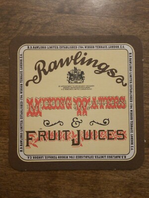 Rawlings Mixing Water & Fruit Juices Coaster | eBay