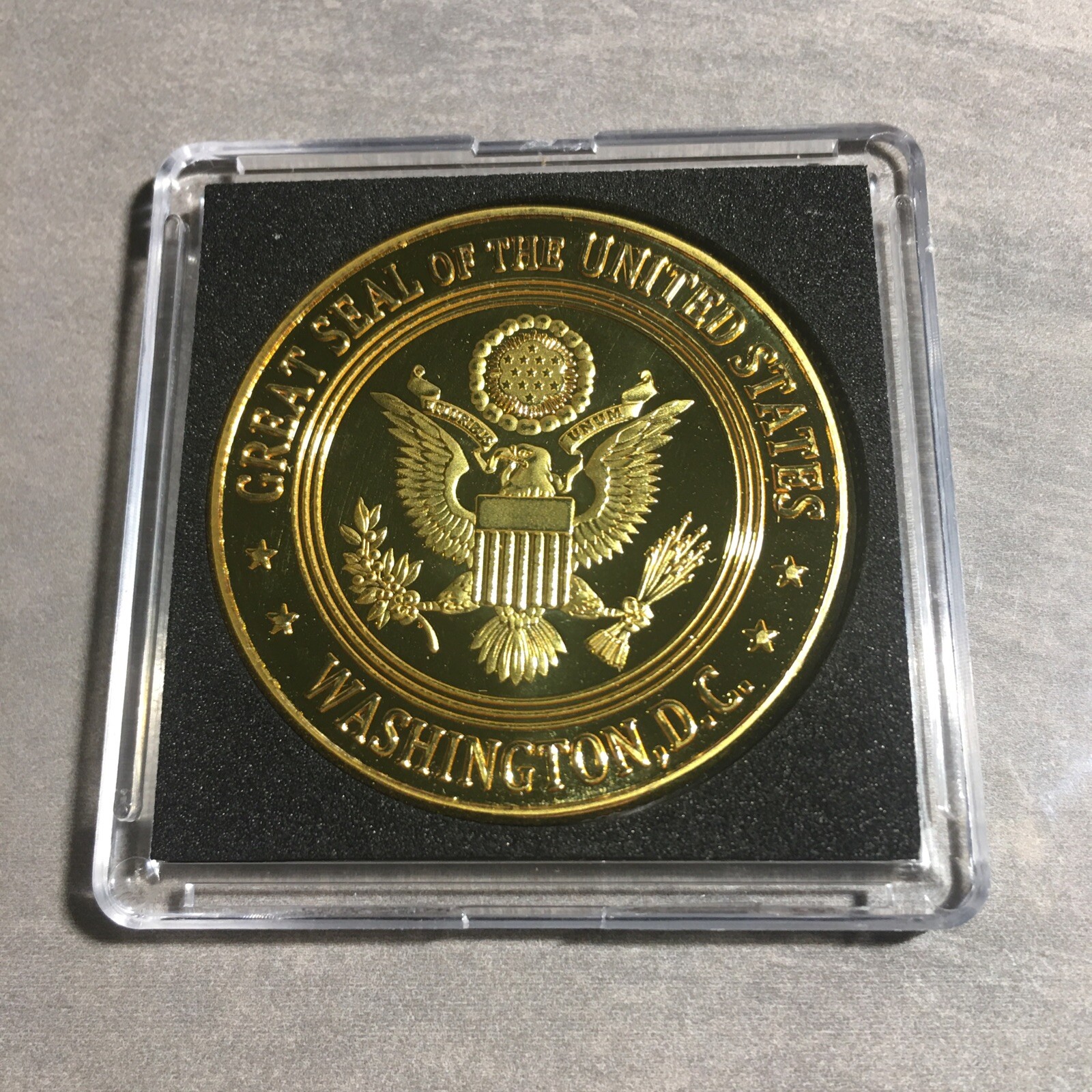 MICHIGAN State Seal Colorized Collectible Challenge Coin INCLUDES CASE ...