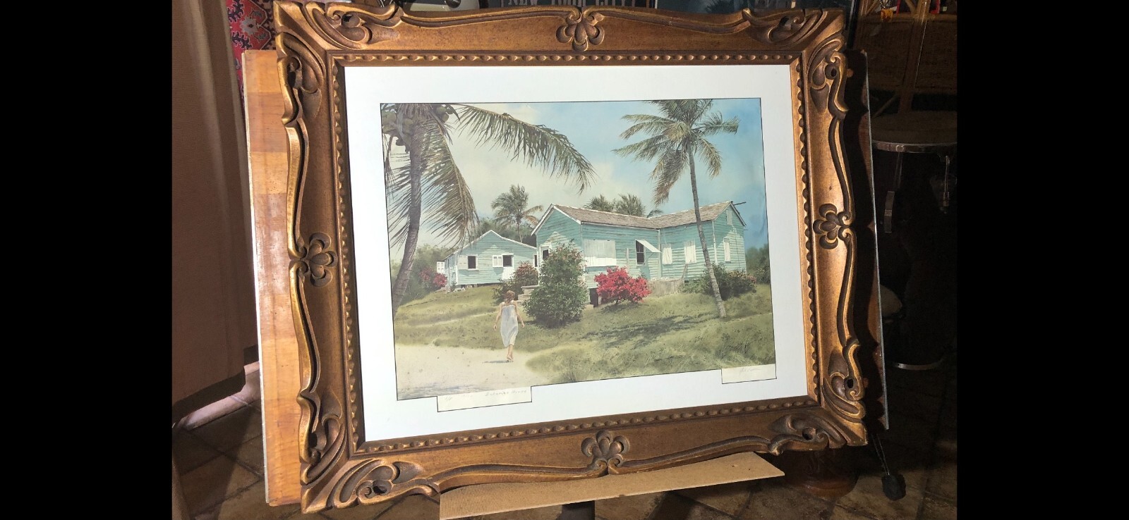 PHIL CAPEN " BAHAMAS HOUSE RARE " Signed Lithograph Artist Proof 12 of ...