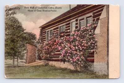 Limberlost Cabin ~ Geneva Indiana Antique Hand Colored Albertype ...