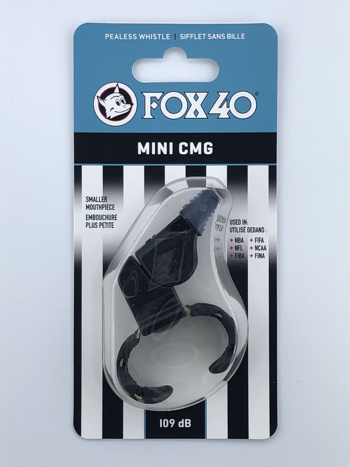 Fox 40 Black Mini CMG Referee Finger Grip Whistle for sale online | eBay