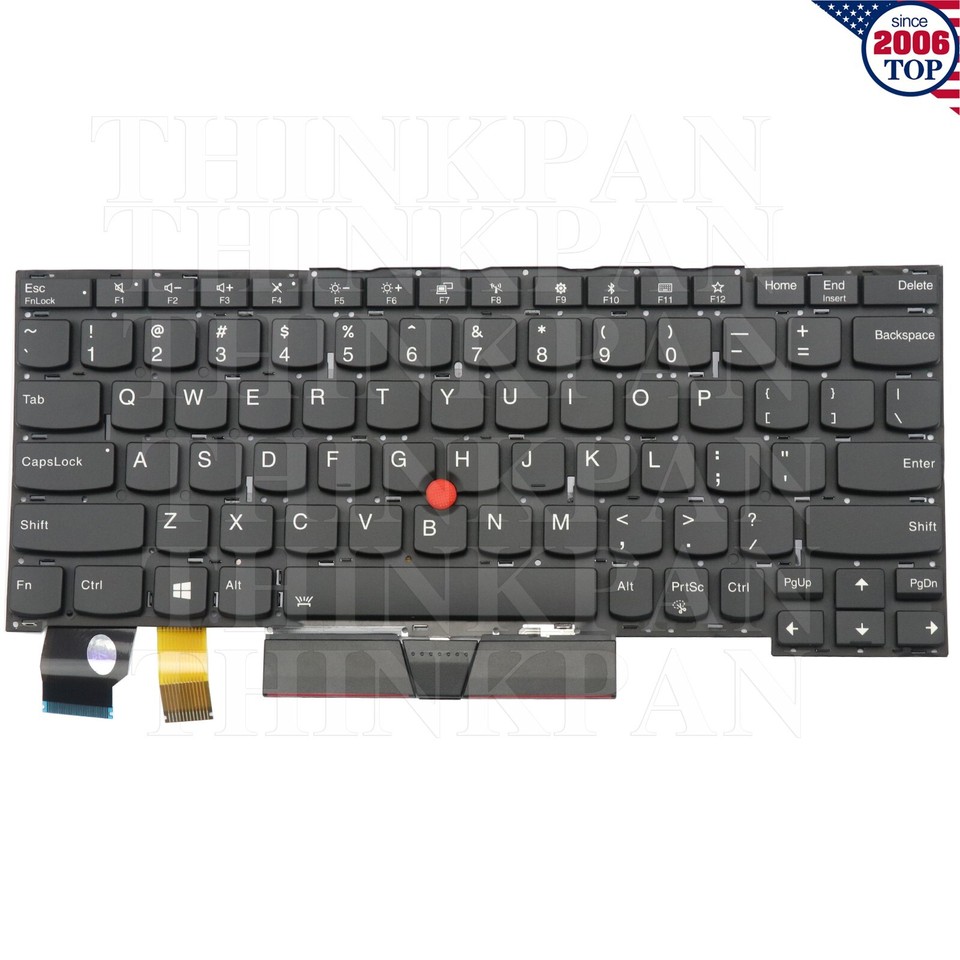 New US Backlit Keyboard for Lenovo Thinkpad X13 Yoga Gen1 / X390 Yoga ...