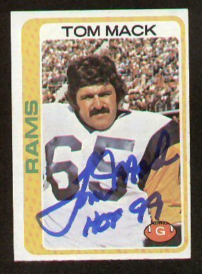 Tom Mack signed autograph 1978 Topps Football Card | eBay