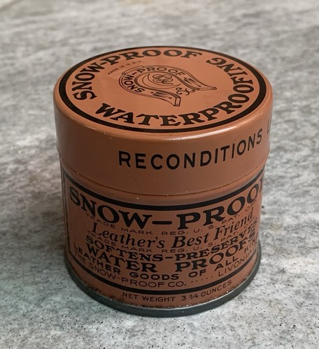 Vintage Snow-proof Waterproofing Collectible advertising Tin Can | eBay
