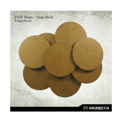 Kromlech Mini Base 80mm Round Bases - 3mm HDF Pack New | eBay