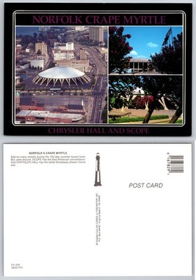 Continental Norfolk Crape Myrtle Chrysler Hall Scope Postcard | eBay