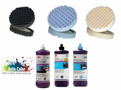 3M Full Buff & Polish Kit | 3qt | 36060, 06094, 06068 | Full Set of 3 ...