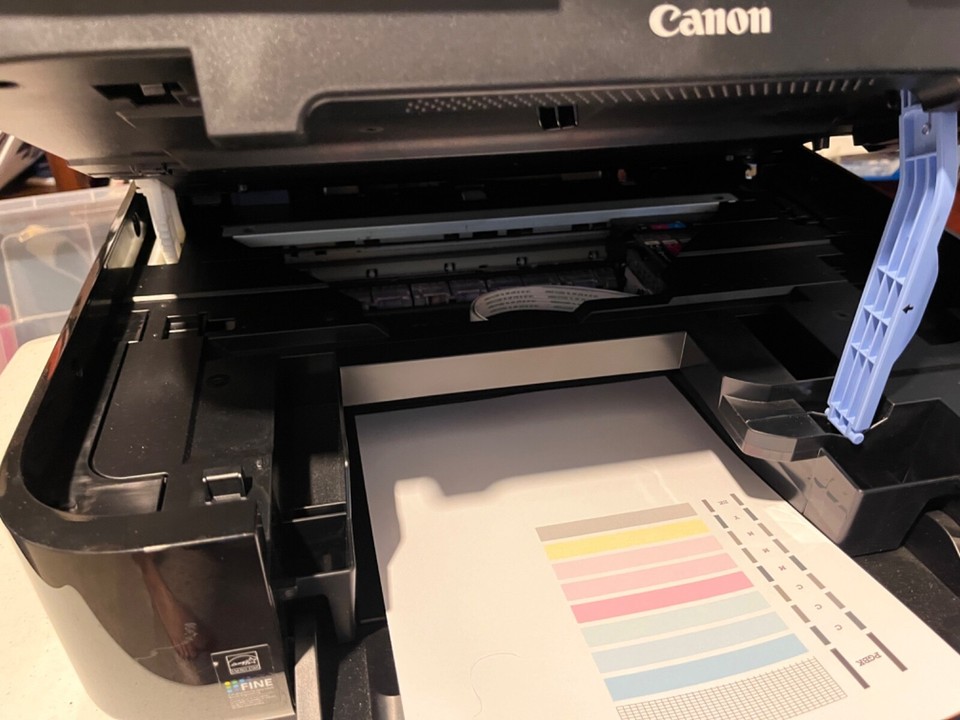 Canon PIXMA MX882 Color Inkjet Printer Scan Copy Fax Wifi Ready to ...