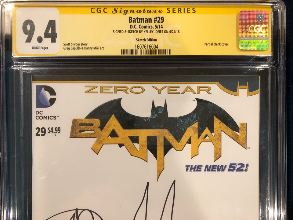 KELLEY JONES ORIGINAL Sketch CGC SS Signed BATMAN COMIC ART JOKER NOT ...