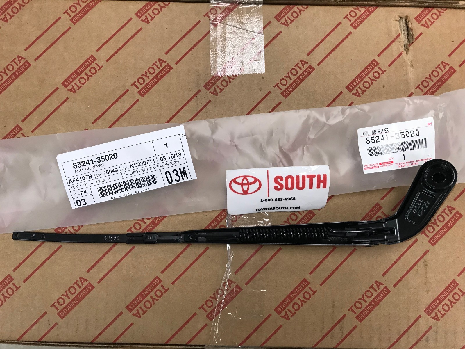 OEM Rear Wiper Arm For 1996-2002 Toyota 4Runner 85241-35020 Genuine ...