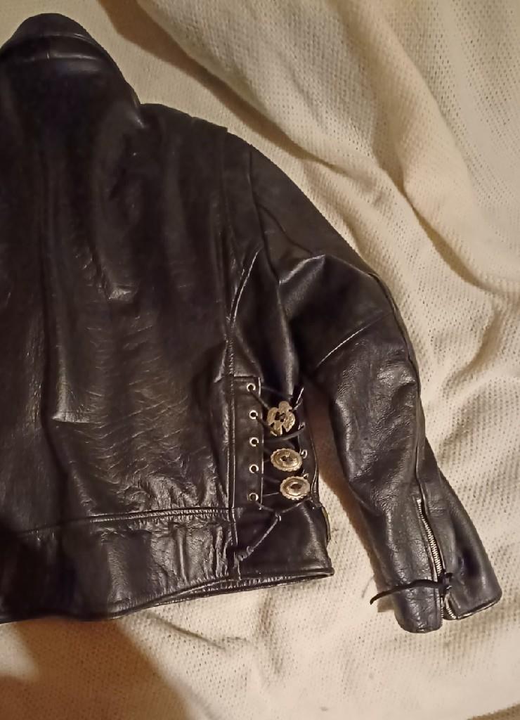 Open Roads Wilson Leather Motorcycle Jacket XL- Thin… - Gem