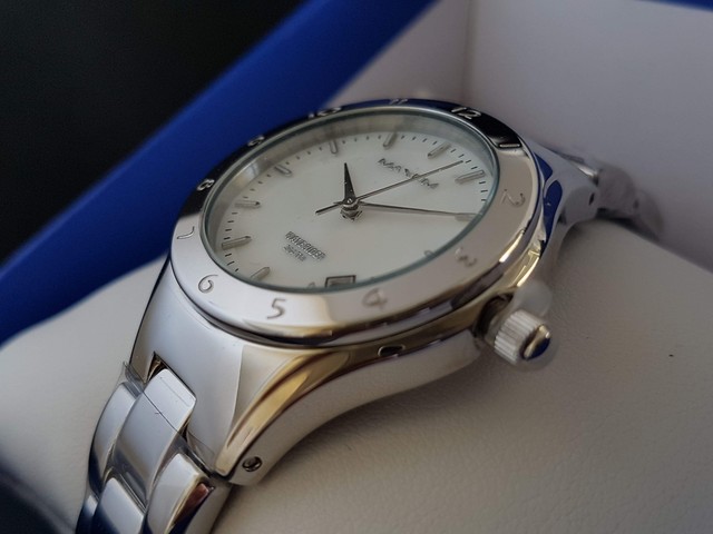 Maxum Waverider Diver Womens Watch Mw1453l1 WR 200m Date Pearl Dial AU ...