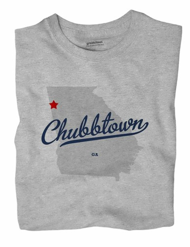 Chubbtown Georgia GA T-Shirt MAP | eBay