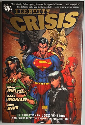 Identity Crisis HC Graphic Novel Brad Meltzer DC 1st Print 2005 Hard ...