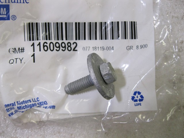 Genuine GM Fender Liner Bolt 11609982 for sale online | eBay