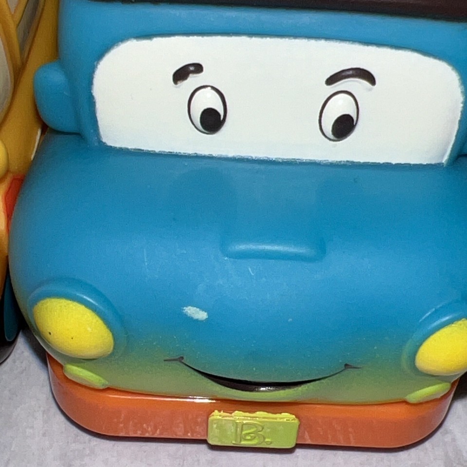 Lot Of 3 My B Toys Pull Back Mini Wheeee-ls! Car MyBtoys Battat Bus ...