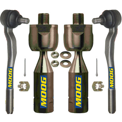 Front Inner & Outer Steering Tie Rod Ends Kit 4PCS Set MOOG For Toyota ...