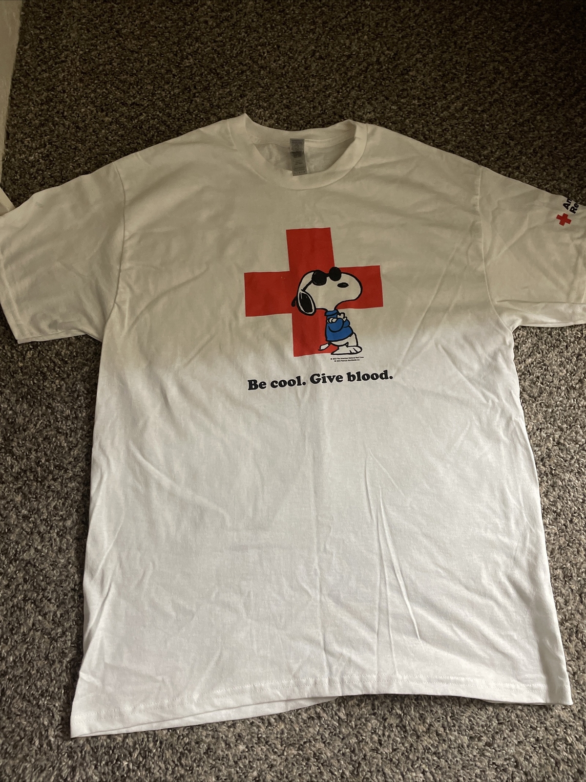 Red Cross Snoopy T-Shirt | eBay