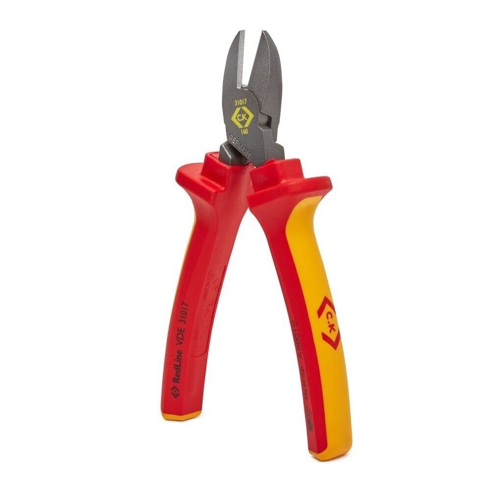 CK 180mm 7" SIDE CUTTER Redline VDE Wire/Cable Diagonal Shear/Plier ...