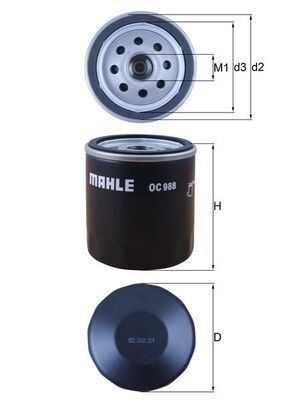 Mahle Engine Oil Filter fits Ginetta G32 Lexus Lotus Esprit Mazda 121 ...