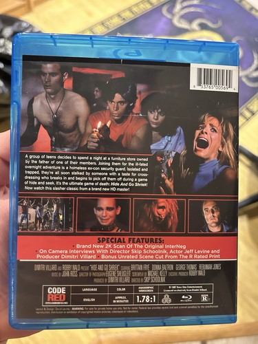 HIDE AND GO SHRIEK Blu-ray 1988 Code Red Horror Slasher OOP 80’s Horror ...