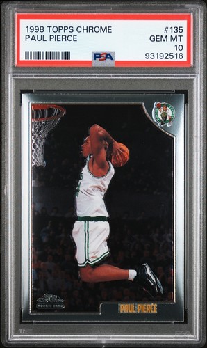 1998 TOPPS CHROME #135 PAUL PIERCE ROOKIE RC PSA 10 | eBay