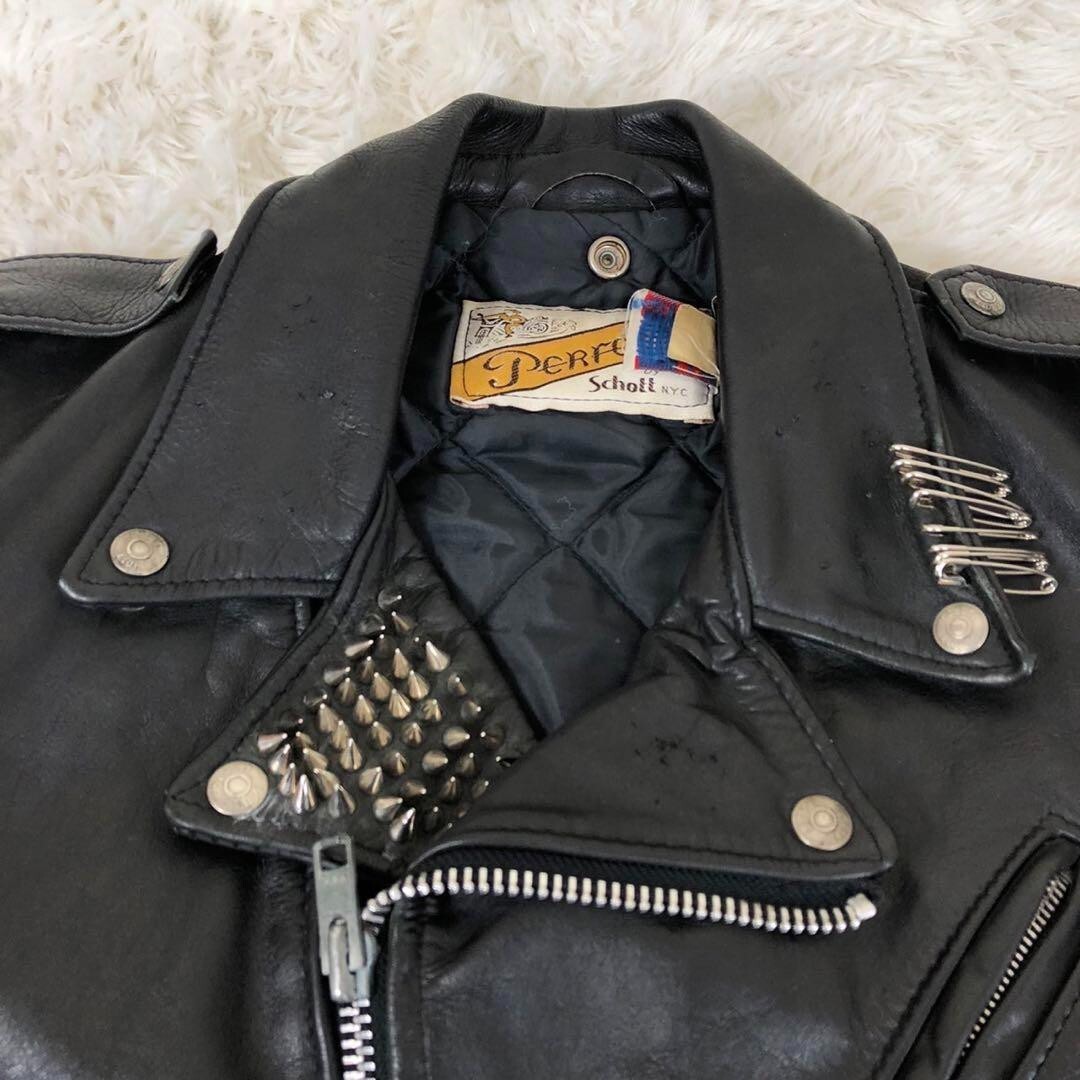 SCHOTT 618 Double Riders Jacket Custom Leather Black … - Gem