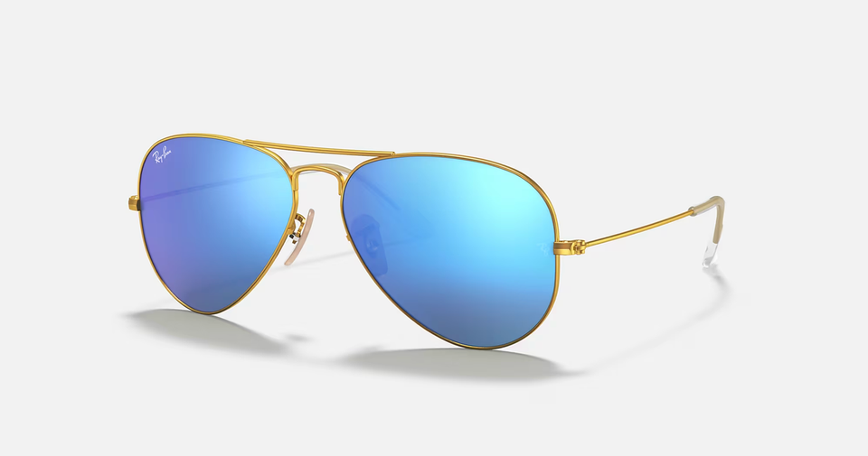 REPLACEMENT LENSES - AUTHENTIC RAY-BAN 3025 AVIATOR BLUE FLASH MIRROR ...