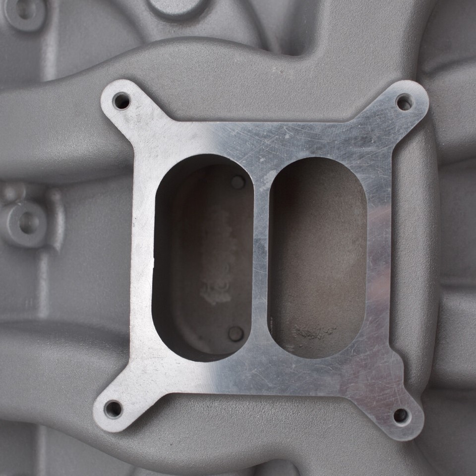 Satin Aluminum Dual Plane Intake Manifold Fit Ford FE 390 406 410 427 ...