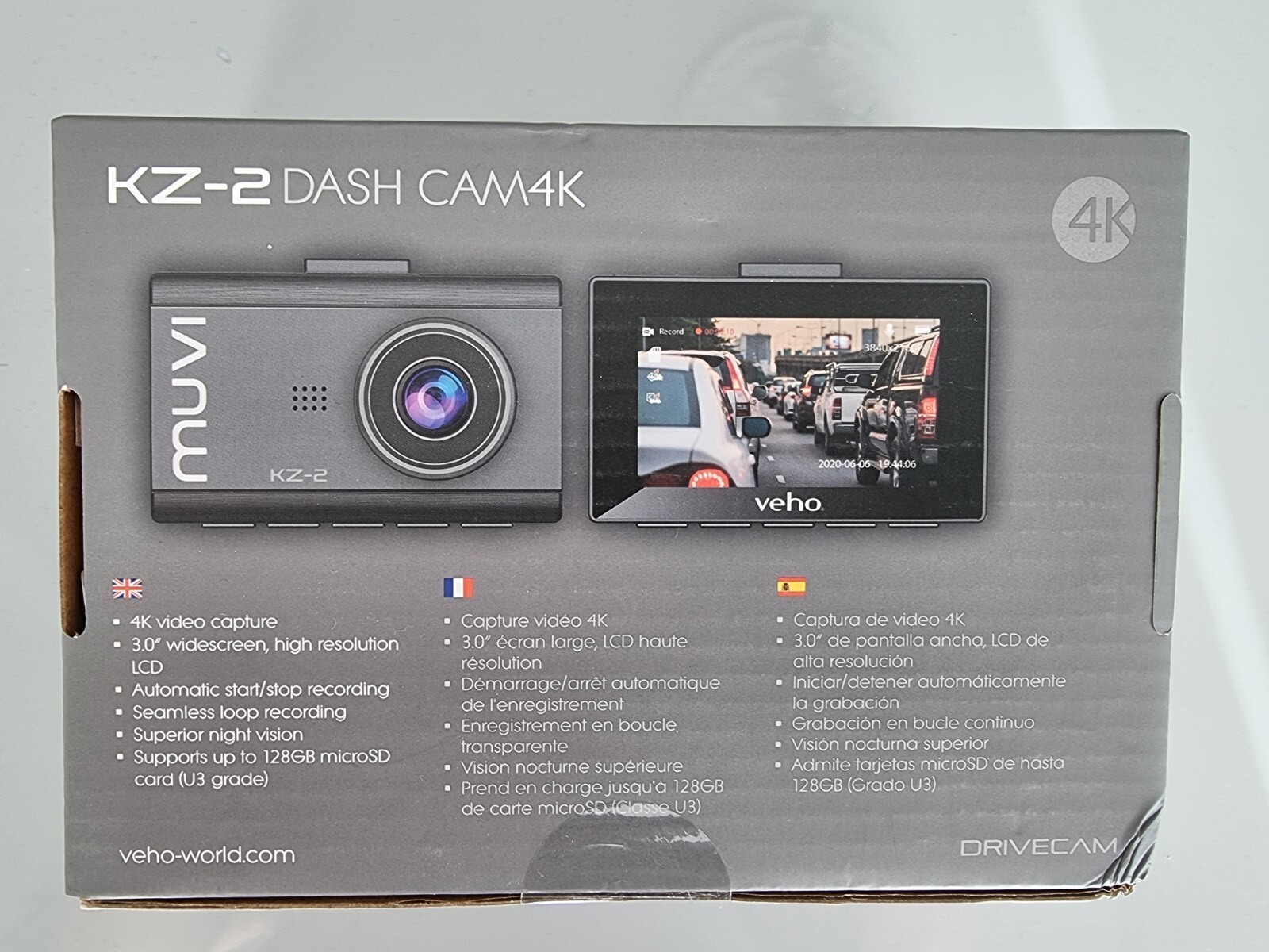 Veho MUVI Kz-2 DriveCam 4k Ultra HD for sale online | eBay
