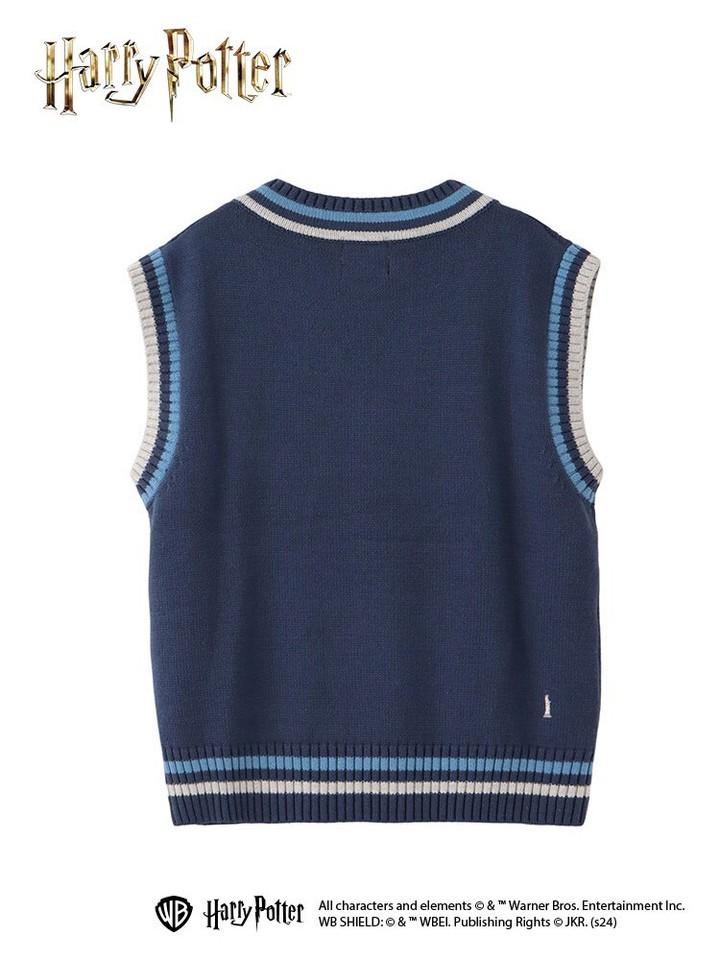 Harry Potter Ravenclaw Vest Dormitry Patch Cotton Acrylic Navy Blue LTD ...
