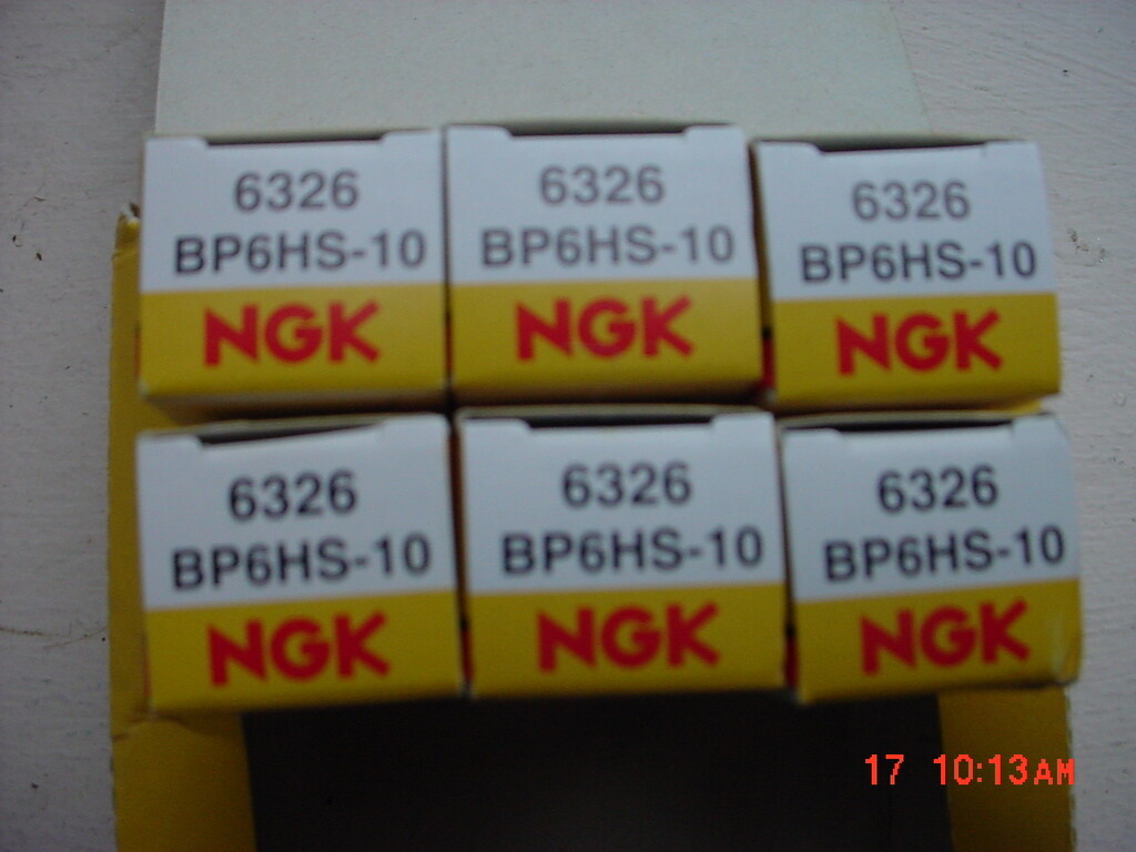 Lot of 6 NGK Spark Plugs BP6HS-10 6326 For Motorcycle & Many ...