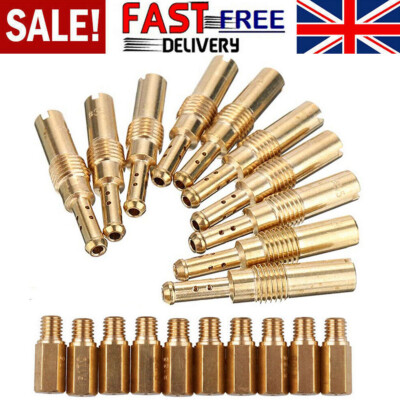 20PCS Carburetor Main Jets With Slow Pilot Jets fits PWK Keihin OKO CVK ...