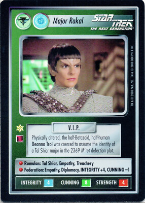 Star Trek CCG Major Rakal [FOIL] Near-Mint Super Rare – Reflections ...