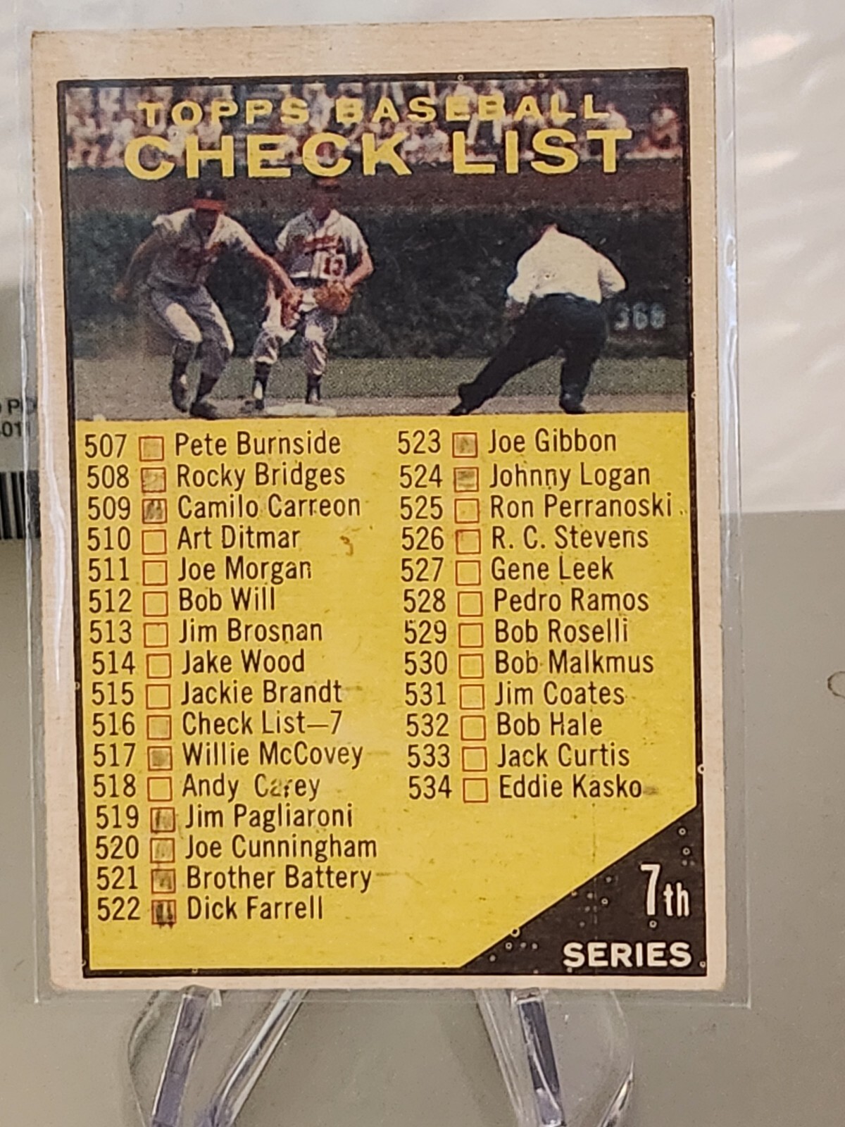 1961 topps baseball cards Checklist #507 To #587 | eBay