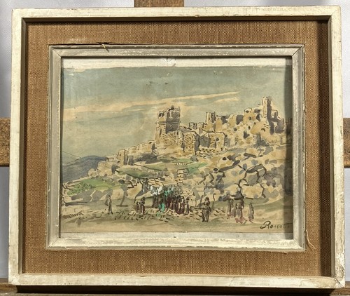 School Italian M.Angelo Rossotti (1865-1934) Attributed To Landscape ...