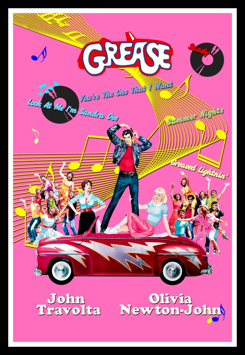 Grease The Movie Wallpaper Download Grease Photograph Collage