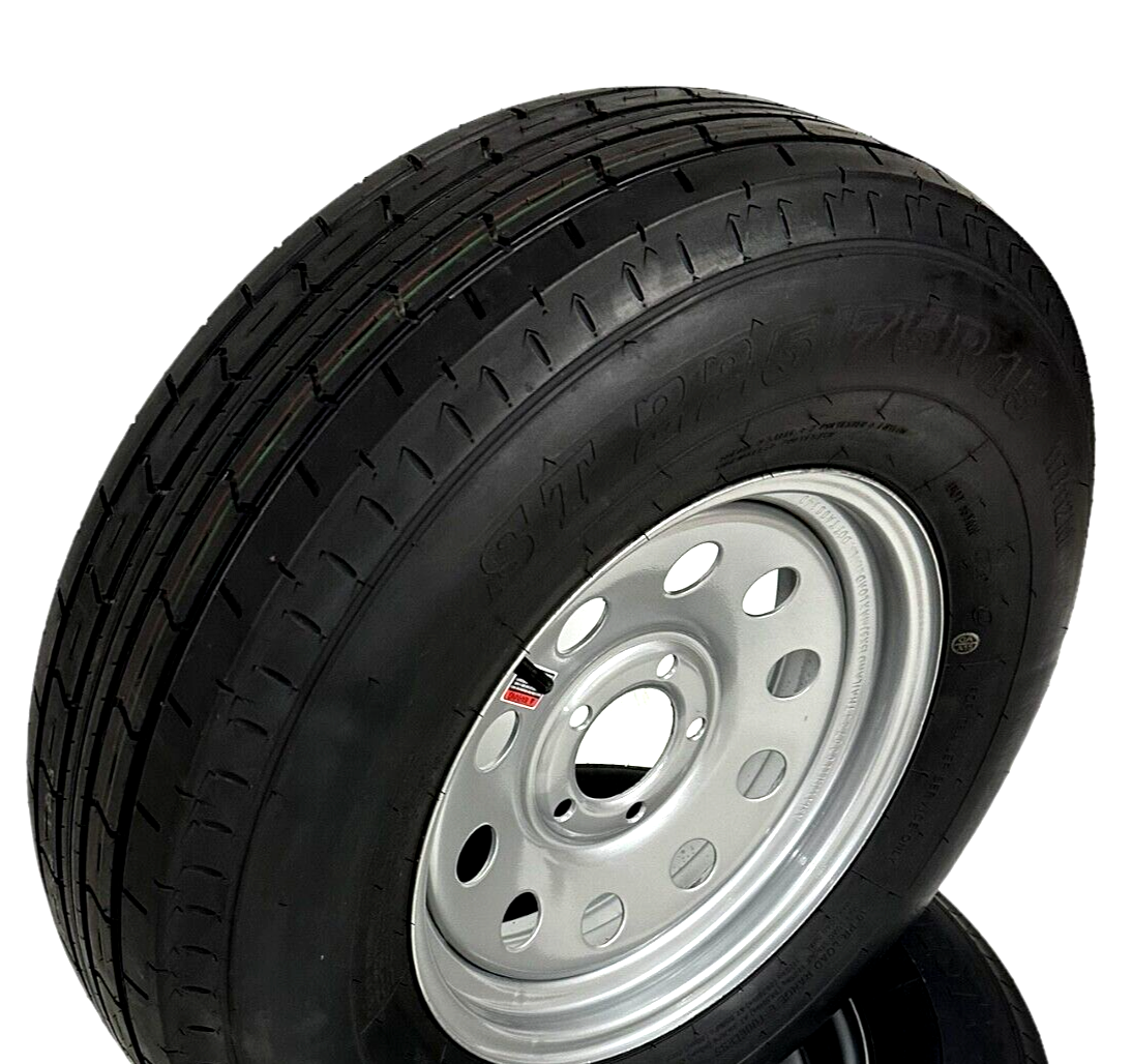 Trailer Tire On Rim ST225/75R15 Radial LRE 5 Lug 5 x 4.5" Modular Wheel ...