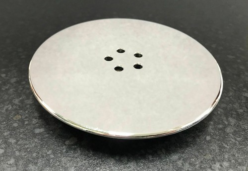 Shower Drain Waste Replacement Chrome Cap Tube Sediment Cup for 90mm ...