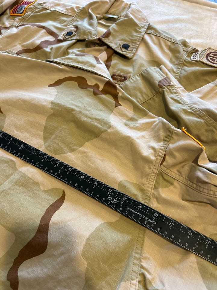 US Army 82nd Airborne Patch Jump Desert DCU 3 Color Camo Jacket Coat ...