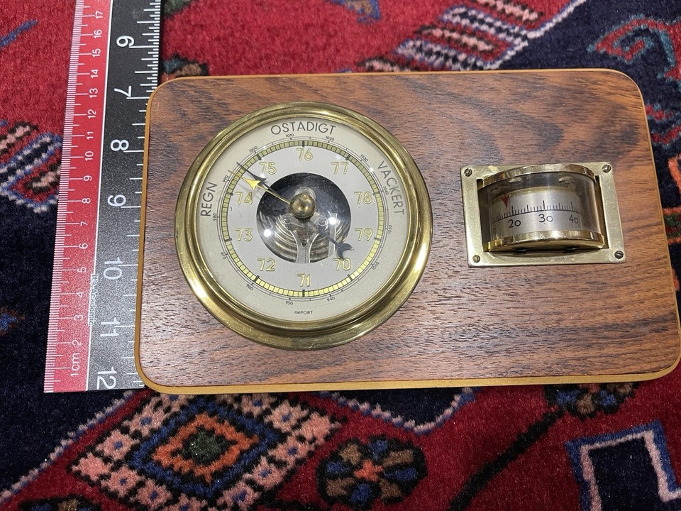 Vintage Desk Barometer etal., German(?) | eBay