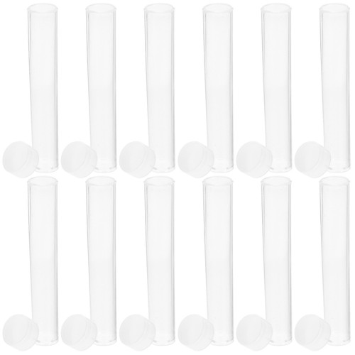 25 Pcs Tube De Rangement Plastique Tubes À Essai Laboratoire Clair | eBay