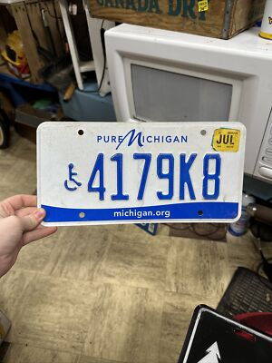 2018 Pure Michigan License Plate 4179K8 Handicap | eBay