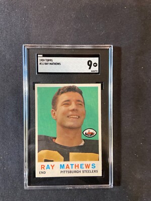 Read description--1959 Topps Football #11 Ray Mathews graded 9 | eBay